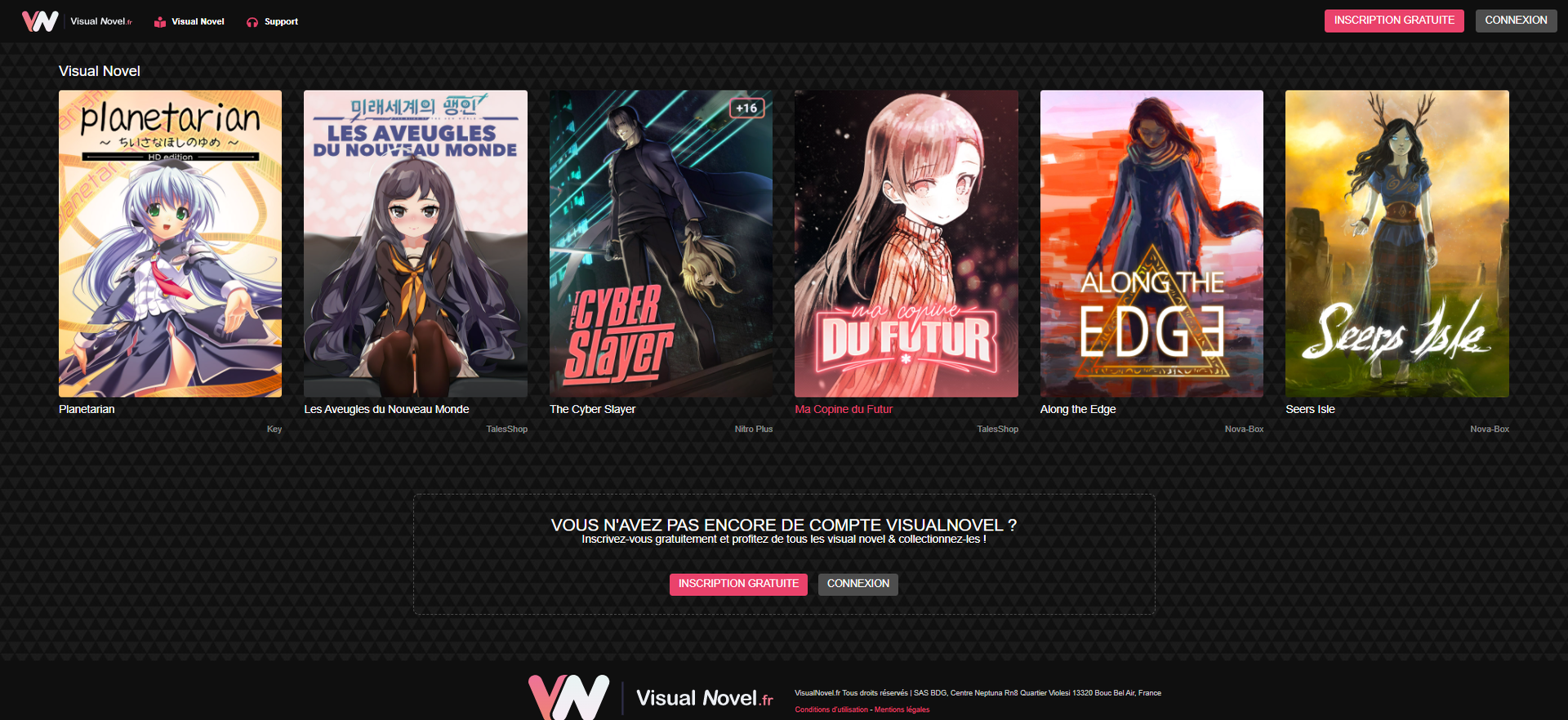 Visual novel : quand la lecture fait partie du jeu